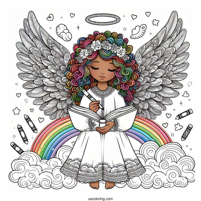 175+ Angel Coloring Pages