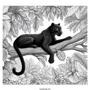 135+ Black Panther Coloring Pages Free
