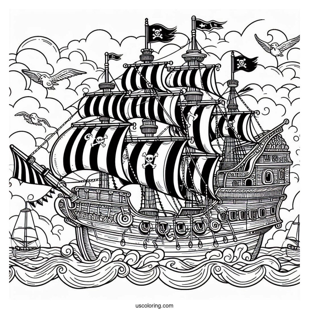 239+ Pirate Ship Coloring Pages For Download