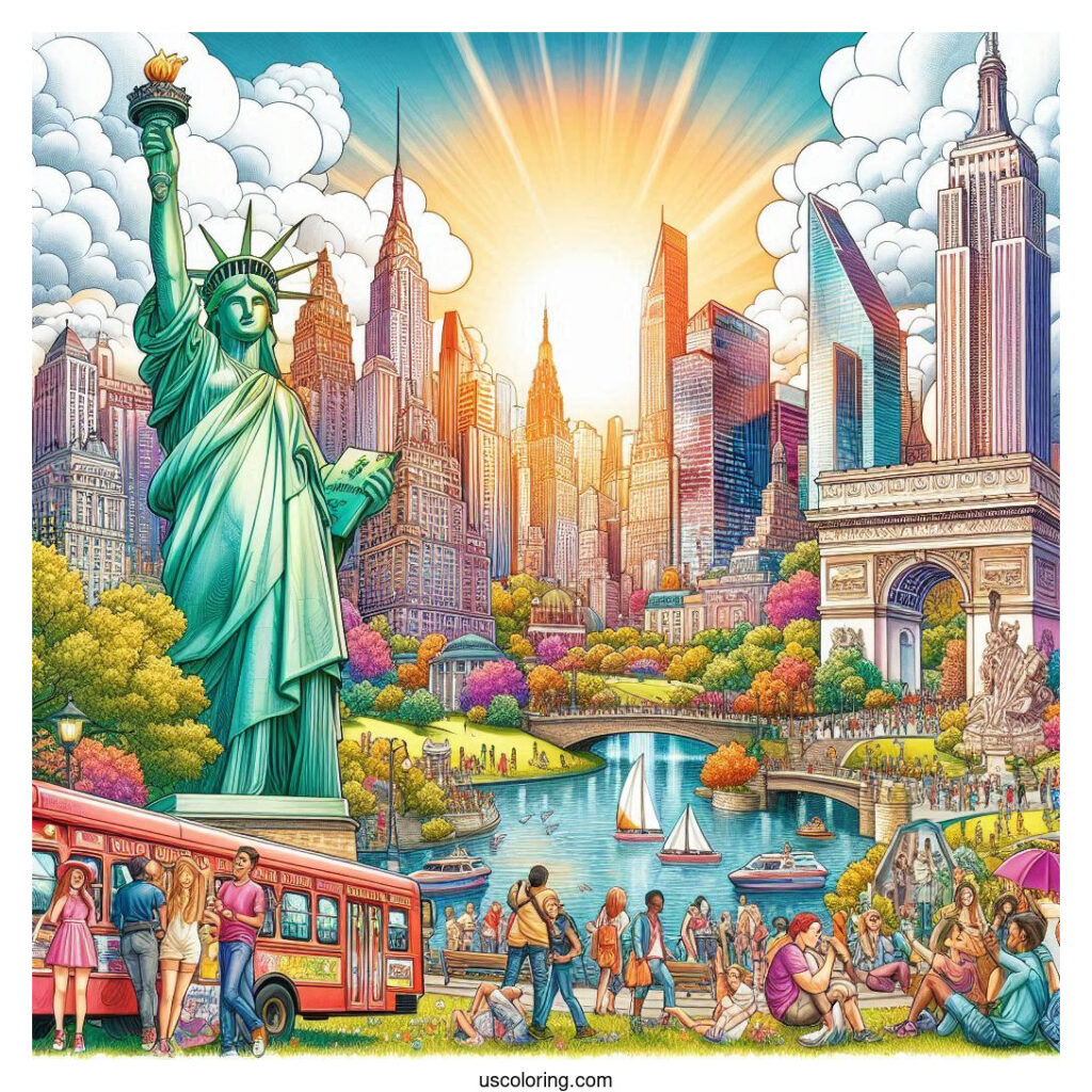 142 New York Coloring Pages