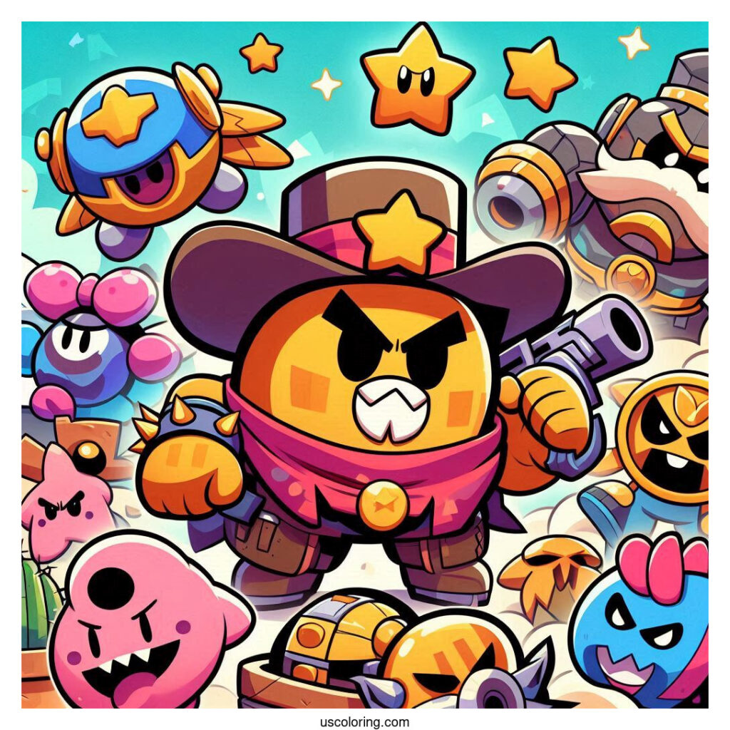 199+ Brawl Stars Coloring Pages