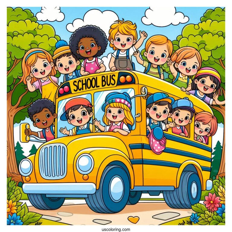 278+ School Bus Coloring Pages